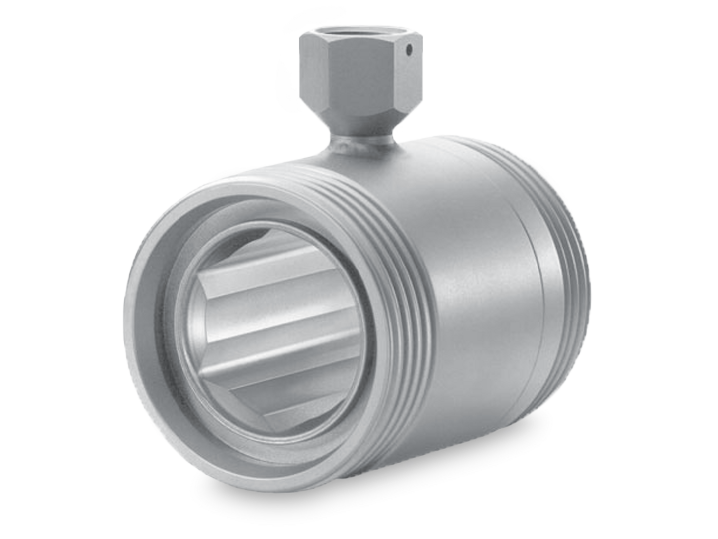1530 | In-line diaphragm seal with connection DIN 11851 | Bourdon ...